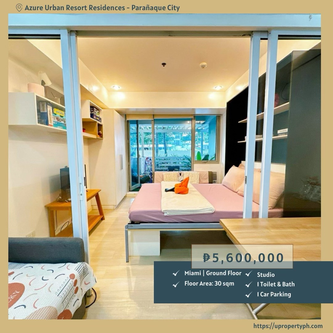 Azure Urban Resort Residences: Fully Furnished 1-Bedroom Condo with Lagoon View & Parking For ...