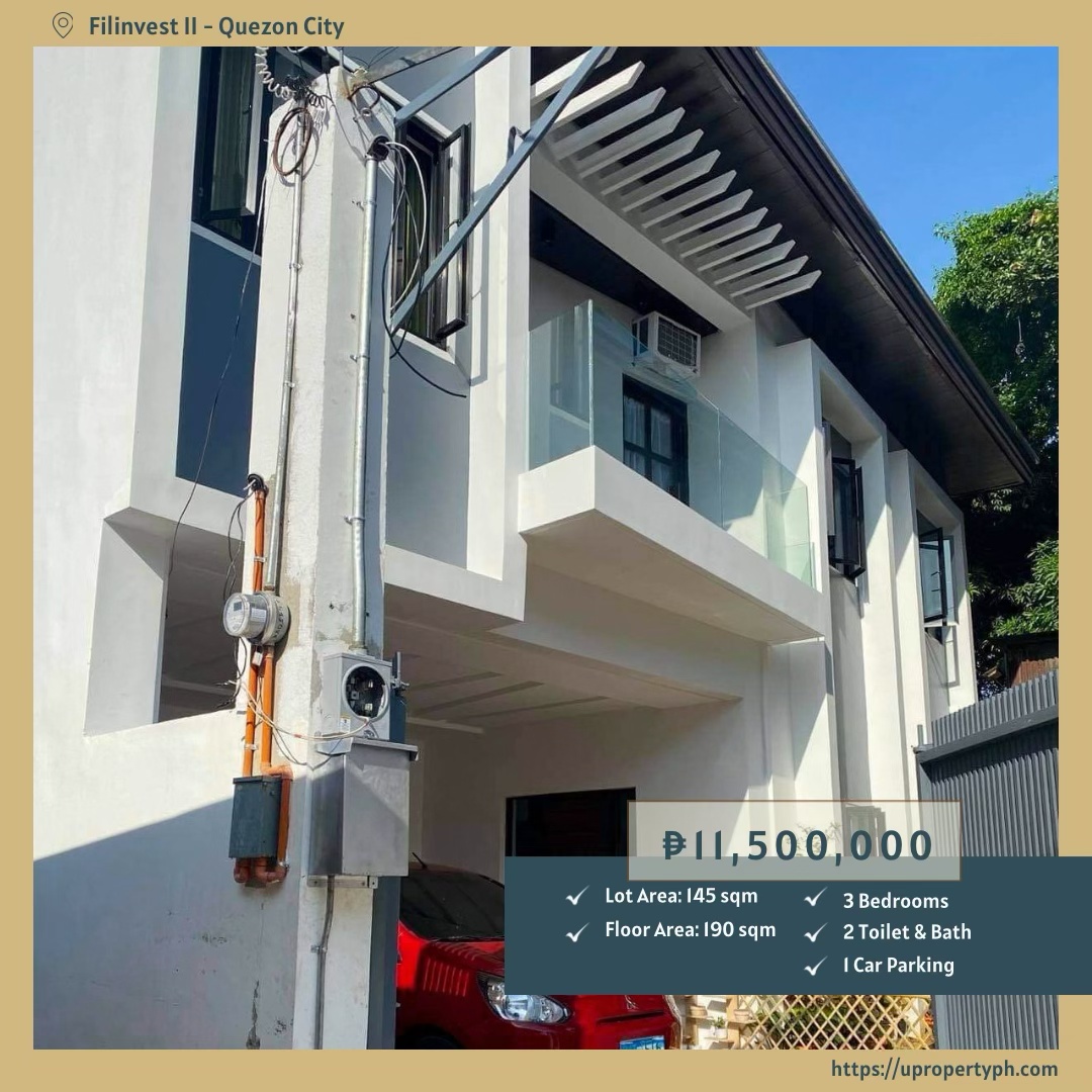 For Sale: Spacious 3 Bedroom House and Lot in Secure Filinvest 2 ...