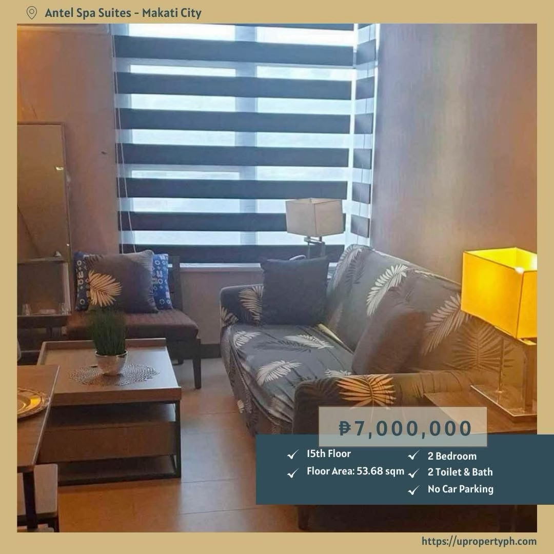 Own a Prime 2-Bedroom Furnished Condo Unit for Sale in Antel Spa Suites ...