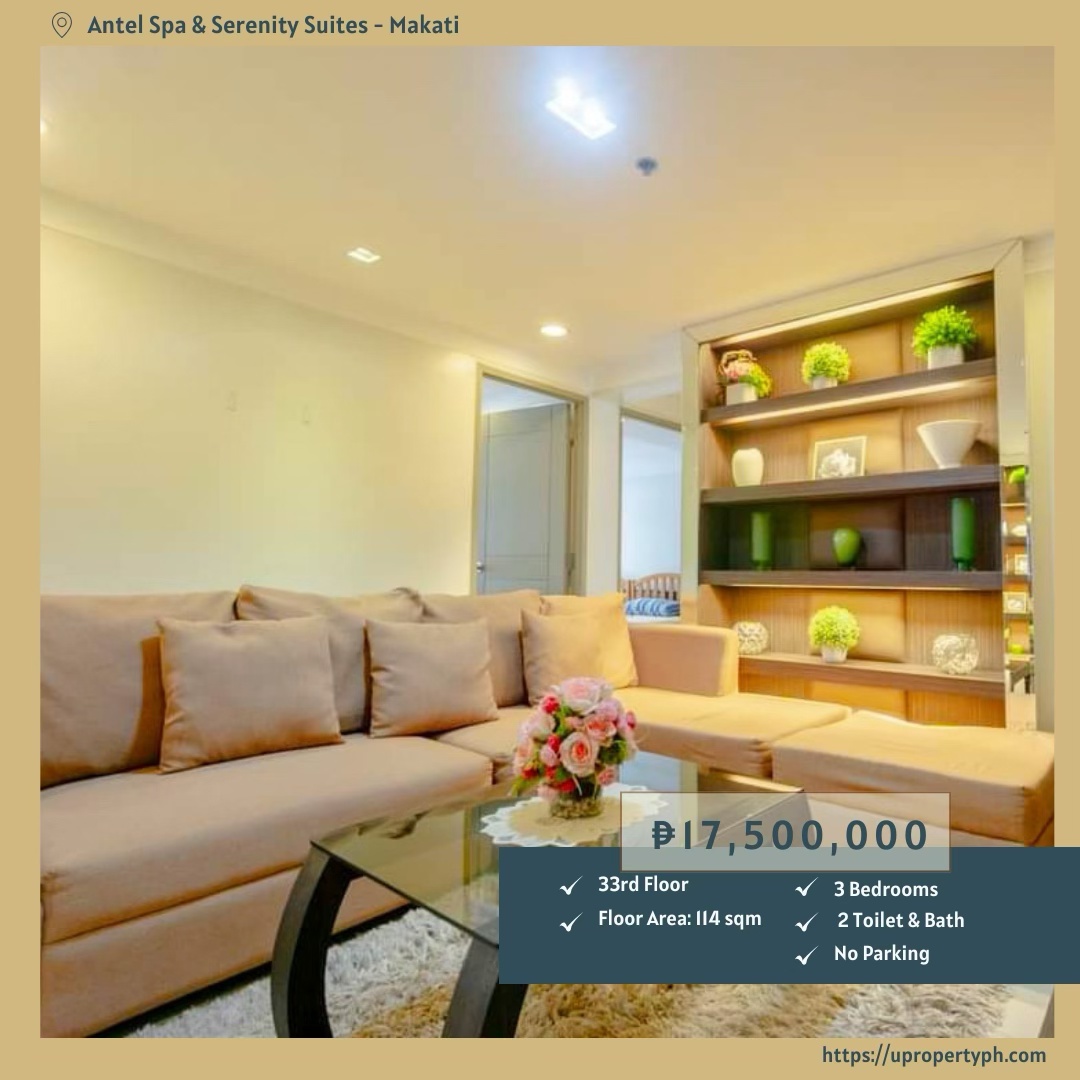 For Sale: Spacious & Furnished 3-Bedroom Condo in Antel Spa, Poblacion ...
