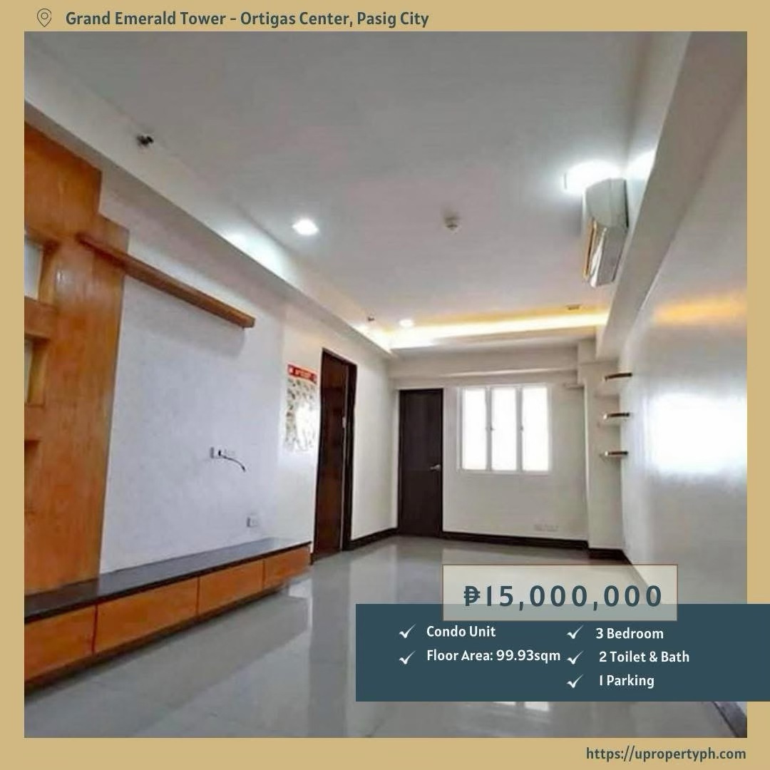 Spacious 3-Bedroom Corner Condo for Sale at Grand Emerald Tower ...