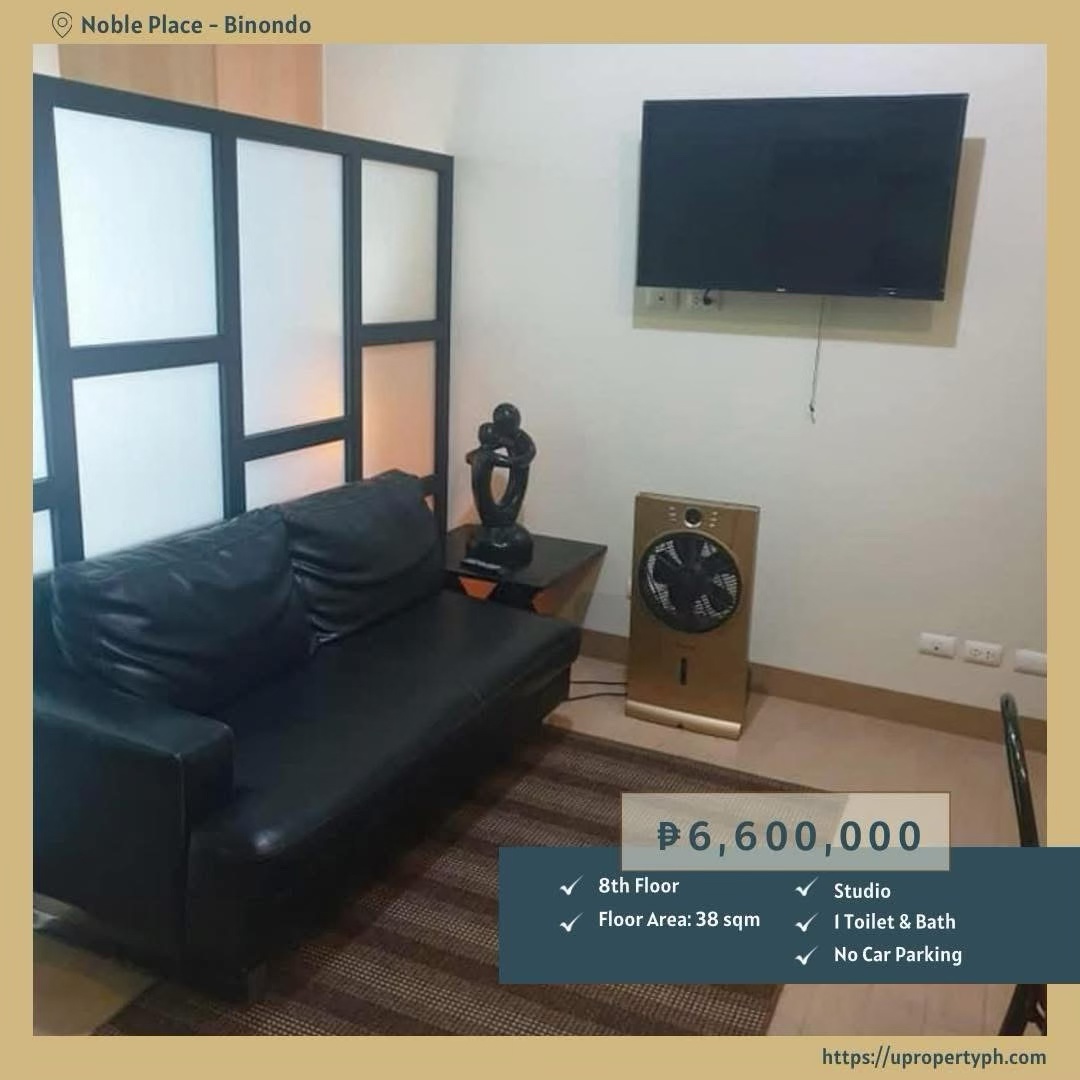 For Sale: Fully Equipped Studio Condo in Noble Place, Binondo, Manila ...