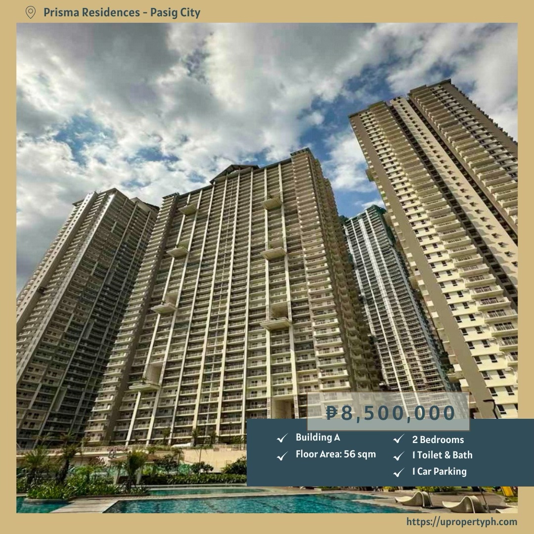 2-Bedroom Condo with Parking for Sale at Prisma Residences, Bagong Ilog ...