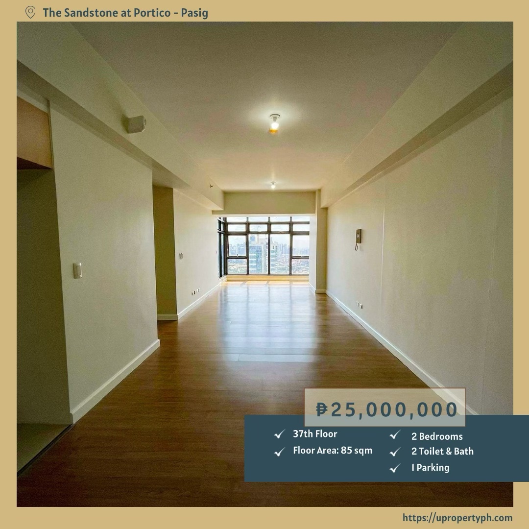 For Sale: 2-Bedroom Condo in The Sandstone at Portico, Oranbo, Pasig ...
