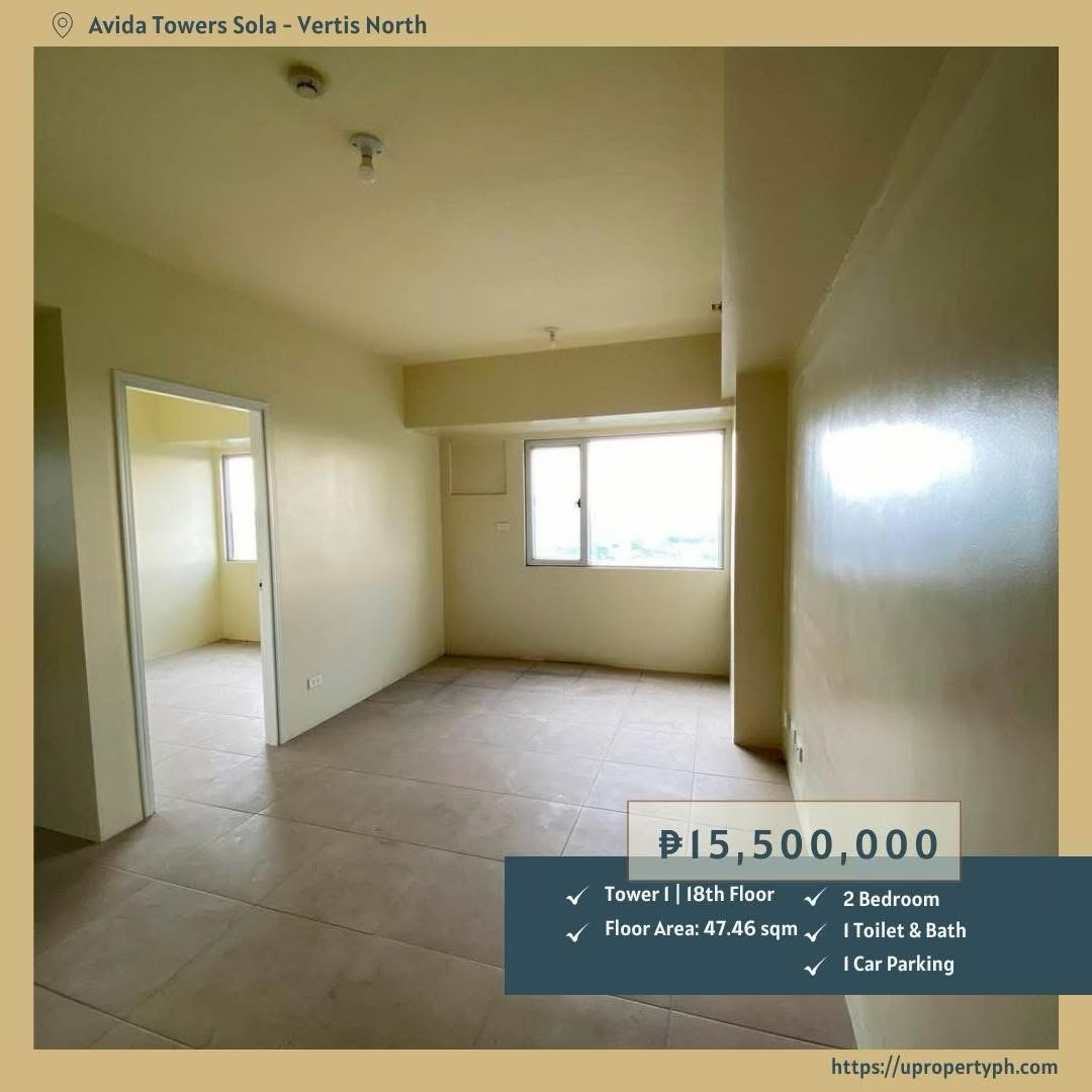 For Sale: 2-Bedroom Condo at Avida Towers Sola, Vertis North, Quezon ...
