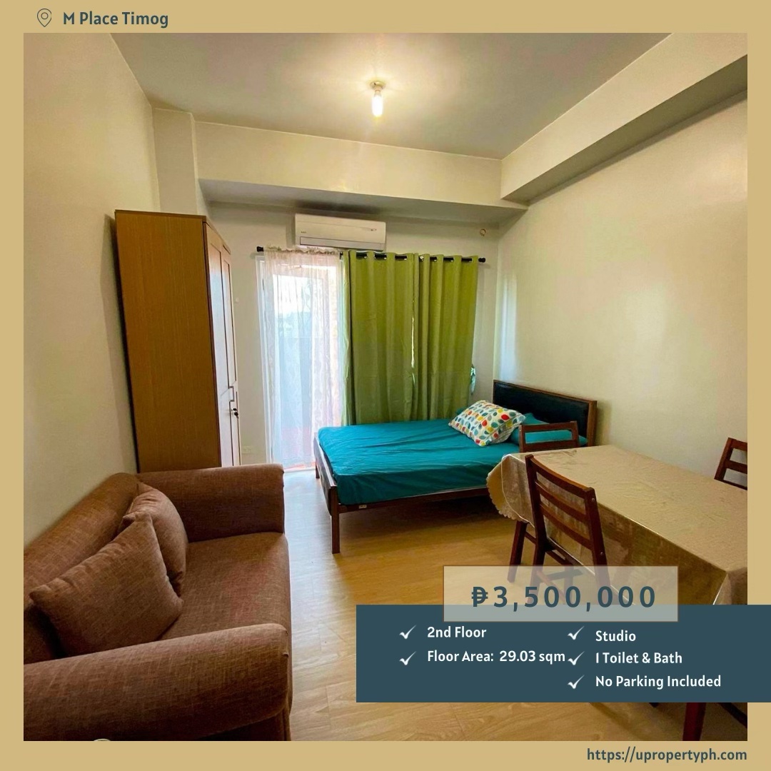 For Sale: Furnished Studio Condo at M Place, South Triangle, Quezon ...
