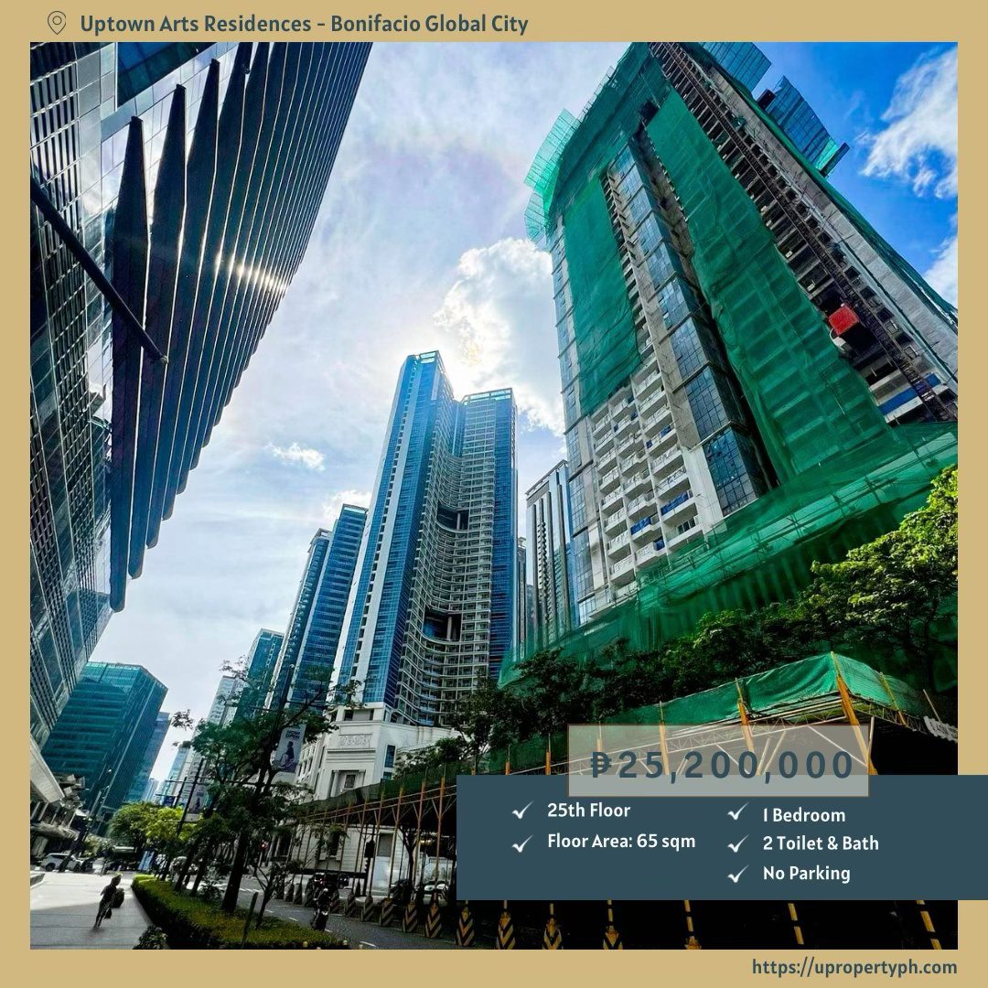 For Sale: 1-Bedroom Condo at Uptown Arts Residences, BGC – U-Property PH
