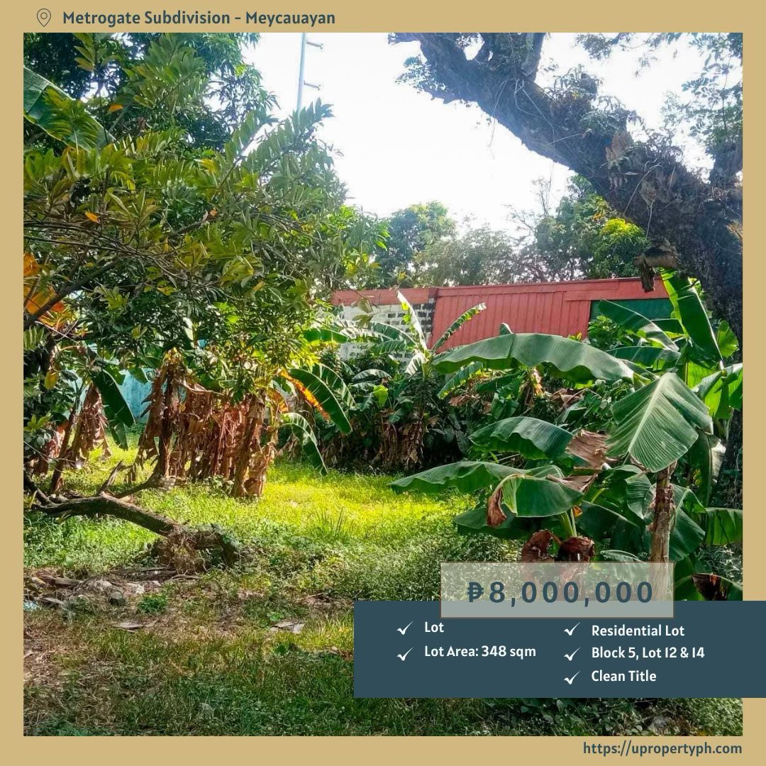 Residential Lot for Sale at Metrogate Subdivision in Meycauayan ...